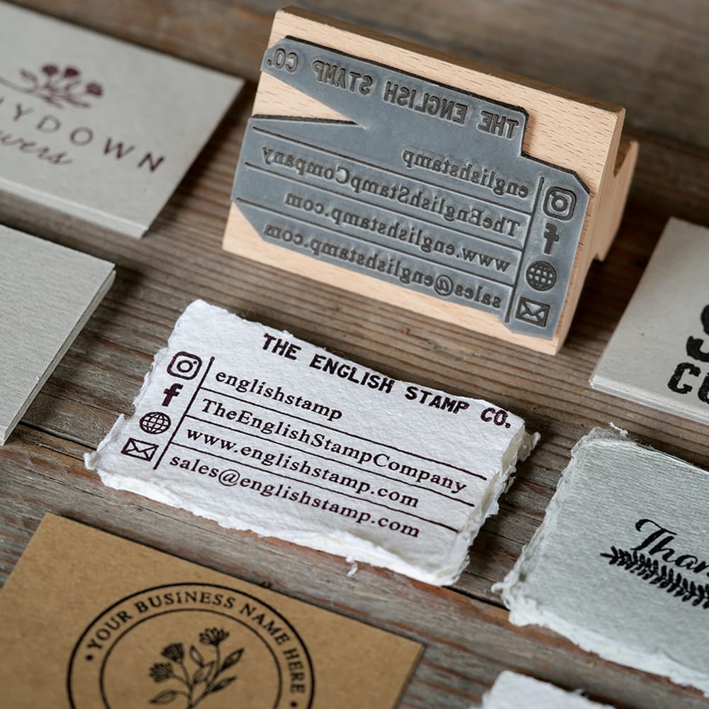 Personalised custom rubber stamps